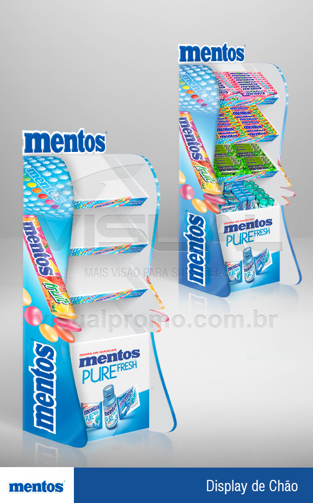 Ref.: 06 - Display de Chão - Mentos - Visual Promo
